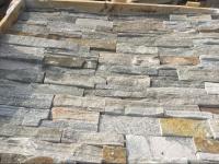 China Pink Quartzite Random Stone Veneer Quartzite Field Stone Natural Stone Cladding for sale