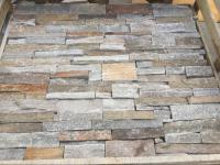 China Pink Quartzite Random Stone Veneer Quartzite Field Stone Natural Stone Cladding for sale