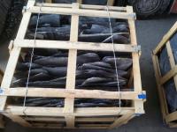 China Natural Black Slate Random Flagstone 30-50cm Crazy Stone for Patio Flooring and Wall Covering for sale