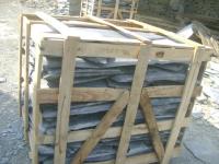 China Grey Slate Random Flagstone Natural Paving Stone 30-50cm Irregular Patio Flooring for sale