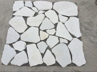 China Snow White Quartzite Random Flagstone,Irregular Flagstone,Flagstone Wall,Landscaping Stone for sale
