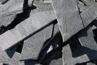 China Black Quartzite Random Flagstone,Irregular Flagstone,Flagstone Walkway,Crazy Stone for sale