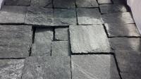 China Black Quartzite Wall Cladding Tile Natural Stone 30x60cm High Hardness for sale
