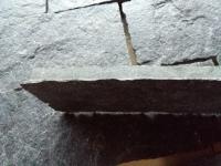 China Black Quartzite Wall Cladding Natural Stone Tile 30x60cm High Hardness for sale