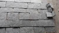 China Black Quartzite Wall Cladding Natural Stone Tile 30x60cm High Hardness for sale