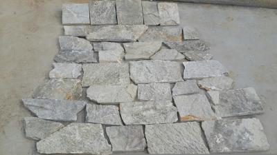 China Grey Slate Random Flagstone,Flagstone Wall,Irregular Flagstone,Landscaping Stones for sale