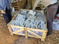 China Grey Slate Field Stone Wall Cladding Natural Slate L Corner Stone 15-45cm for sale