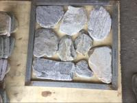 China Tumbled Blue Quartzite Random Flagstone Crazy Stone Irregular Flagstone Paving Stone for sale