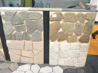 China Tumbled Rustic Quartzite Random Flagstone 2-3.5cm Thick for Wall and Flooring for sale