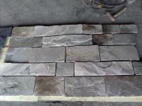 China Pink Quartzite Wall Tiles Natural Stone Cladding Retaining Wall 10x20cm L Corner Stone for sale