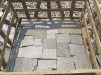 China Pink Quartzite Stone Cladding Natural Wall Tiles 10x10cm L Corner Retaining Wall for sale