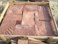 China Red Sandstone Retaining Wall Natural Sandstone Cladding Sandstone Wall Tiles for sale