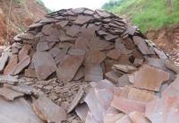 China Red Slate Random Flagstone Irregular Flagstone Crazy Stone Slate Flagstone Pavers for sale
