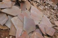 China Red Slate Random Flagstone Irregular Flagstone Crazy Stone Slate Flagstone Pavers for sale