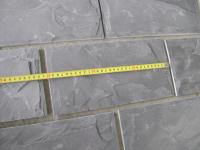 China Black Slate Mushroom Stone Wall Cladding 30x15cm 15-25mm Natural Landscaping Stone for sale