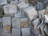 China Natural Oyster Mushroom Stone Wall Tiles 30x15cm Quartzite Cladding for Landscaping for sale