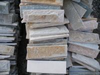 China Natural Oyster Mushroom Stone Wall Tiles 30x15cm Quartzite Cladding for Landscaping for sale