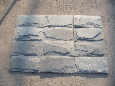 China Grey Slate Mushroom Stone Wall Cladding 30x15cm Natural Landscaping Stone for Indoor Outdoor Decoration for sale