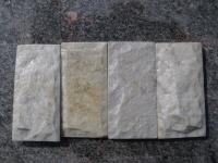 China Off White Quartzite Mushroom Stone Wall Cladding 30x15cm Natural Landscaping Stone for sale