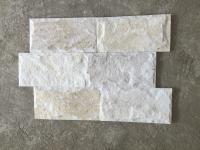 China Off White Quartzite Mushroom Stone Wall Cladding 30x15cm Natural Landscaping Stone for sale