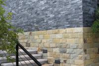 China Multicolor Slate Mushroom Stone Wall Cladding 30x15cm 15-25mm Natural Rust Slate for sale