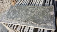China Green Quartzite Mushroom Stone Wall Cladding 30x15cm Natural Pillar Stone for Landscaping for sale