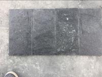 China Black Quartzite Mushroom Stone Wall Cladding 30x15cm Natural Exterior Landscaping Tile for sale