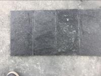 China Black Quartzite Mushroom Stone Wall Cladding 30x15cm Natural Exterior Landscaping Tile for sale