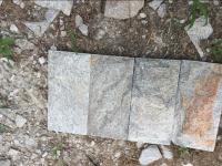 China Rustic Quartzite Mushroom Stone Pillar Wall Cladding 30x15cm Natural Exterior Tile for sale