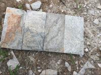 China Rustic Quartzite Mushroom Stone Pillar Wall Cladding 30x15cm Natural Exterior Tile for sale