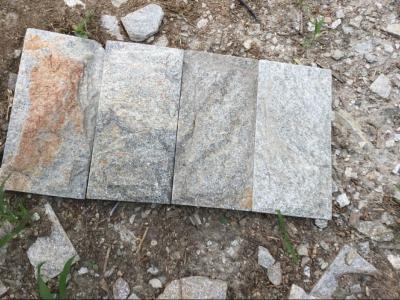 China Rustic Quartzite Mushroom Stone Pillar Wall Cladding 30x15cm Natural Exterior Tile for sale