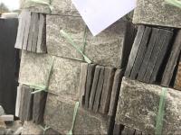 China Grey Quartzite Mushroom Stone Pillar Wall Cladding 30x15cm Natural Stone for Exterior Landscaping for sale