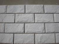 China Snow White Quartzite Mushroom Stone Wall Cladding Outdoor Tile 30x15cm 20x40cm for sale