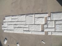 China Snow White Quartzite Mushroom Stone Wall Cladding Outdoor Tile 30x15cm 20x40cm for sale