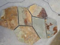 China Natual Rust Slate Flagstone Patio Flooring Pavers Multicolor Slate Flagstone Wall Cladding for sale