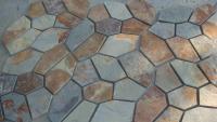 China Natual Rust Slate Flagstone Patio Flooring Pavers Multicolor Slate Flagstone Wall Cladding for sale