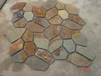 China Natual Rust Slate Flagstone Patio Flooring Pavers Multicolor Slate Flagstone Wall Cladding for sale