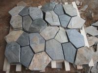 China Oyster Split Face Slate Quartzite Flagstone Patio Pavers 1.2-1.5cm Natural Stone Walkway for sale