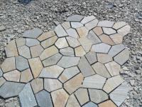 China Oyster Split Face Slate Flagstone Flooring Pavers Oyster Flagstone Wall Cladding Landscaping Stone for sale