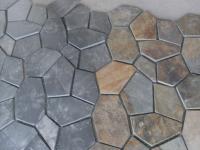 China China Rusty Slate Flagstone Pavers 1.2-1.5cm Natural Patio Stone Wall Cladding for sale