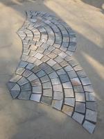 China Natural Yellow Quartz Split Face Flagstone 2cm 3cm Patio Stone Wall Cladding for sale