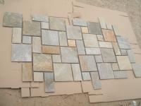 China Oyster Split Face Flagstone Natural Stone Pavers 406x508mm 15-20mm for Patio Walkway for sale