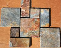 China China Rusty Slate Flagstone 406x508mm Natural Paving Stone for Patio Walkway for sale