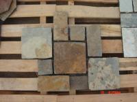 China China Rusty Slate Flagstone 406x508mm Natural Paving Stone for Patio Walkway for sale
