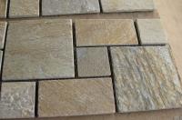 China Natural Oyster Split Face Slate Flagstone Patio Paving Stone 305x610mm 15-20mm for sale