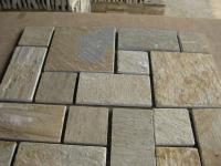 China Natural Oyster Split Face Slate Flagstone Patio Paving Stone 305x610mm 15-20mm for sale