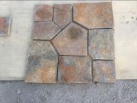 China Rustic Quartzite Flagstone Flooring Natural Stone Pavers 1.2-1.5cm Thick Outdoor Wall Stone for sale