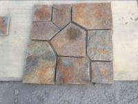 China Rustic Quartzite Flagstone Flooring Natural Stone Pavers 1.2-1.5cm Thick Outdoor Wall Stone for sale