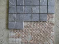 China Black Riven Slate Flagstone Patio Stone 400x400mm Natural Charcoal Paving for Driveway for sale