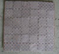 China Grey Slate Flagstone Pavers 400x400mm Natural Stone Patio Walkway Flooring Tumbled Edge for sale